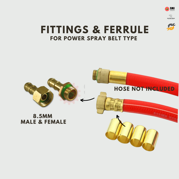 POWER SPRAY FITTINGS AND FERRULE – YRS Tool Outlet
