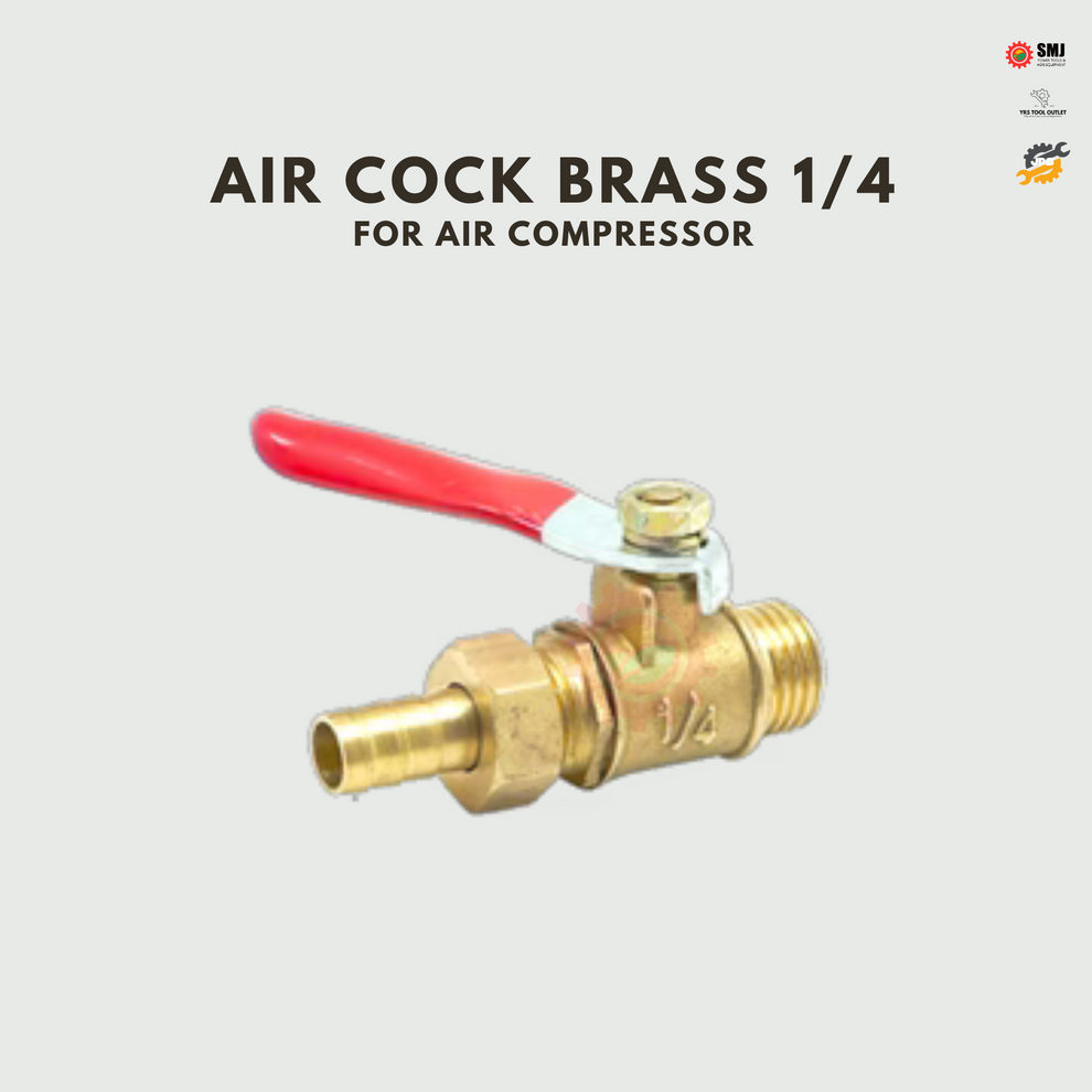 Brass Ball Valve 1/4" / Air Ball Valve 1/4" / Air Cock / Compressor Ba ...